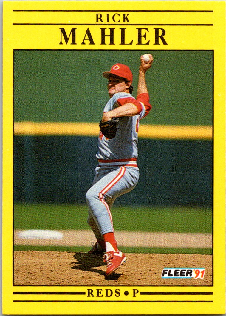 1991 Fleer Rick Mahler #71 on Kronozio