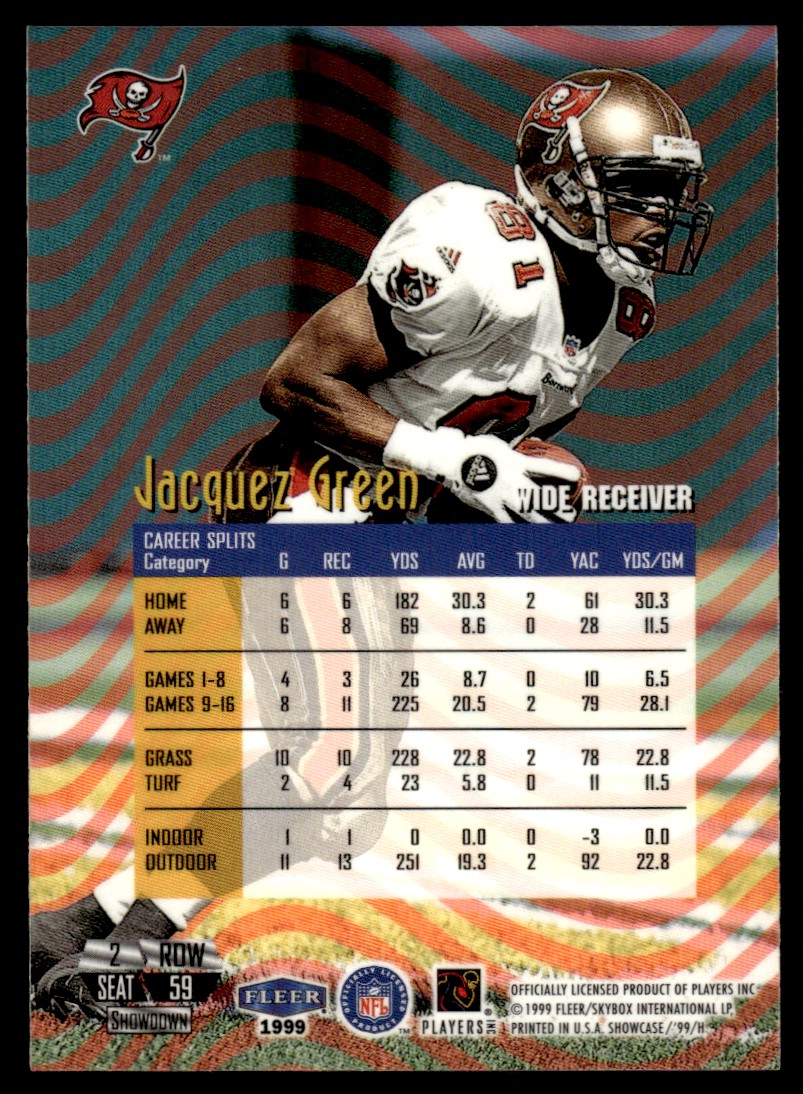 1999 Flair Showcase Jacquez Green #59 on Kronozio