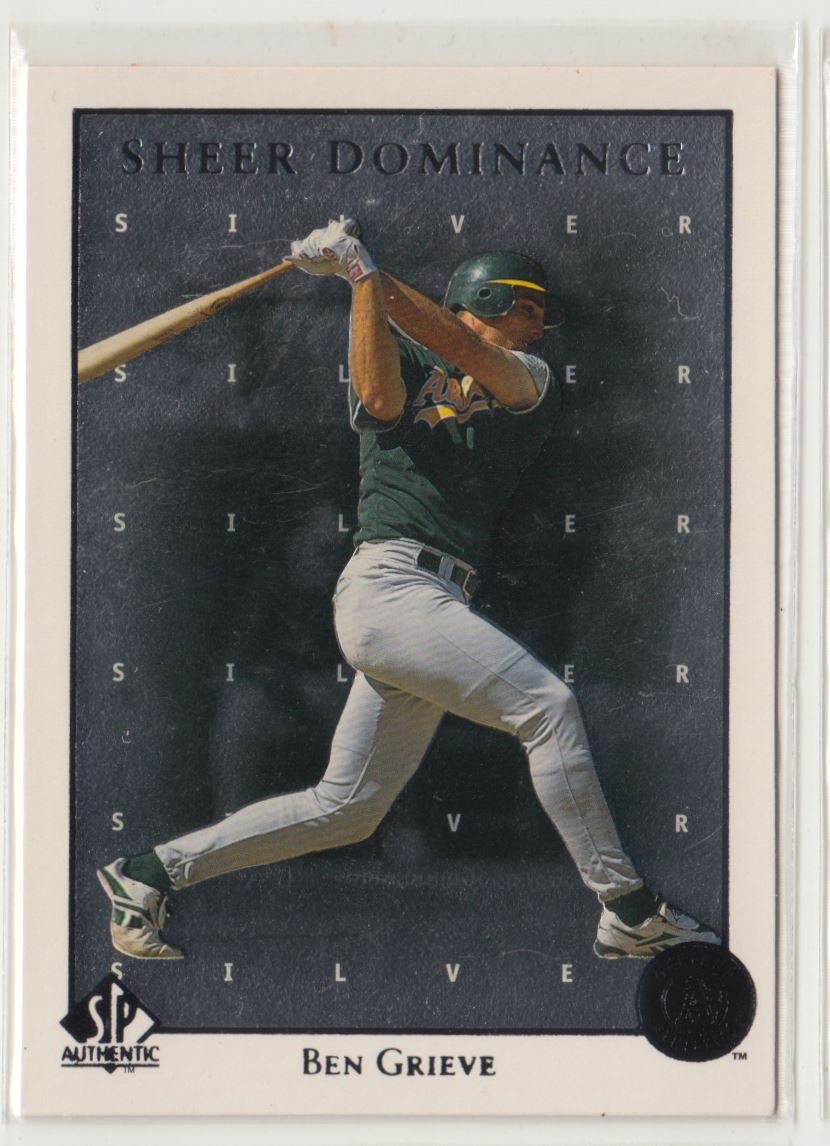 1998 SP Authentic Sheer Dominance Ben Grieve #SD21 on Kronozio