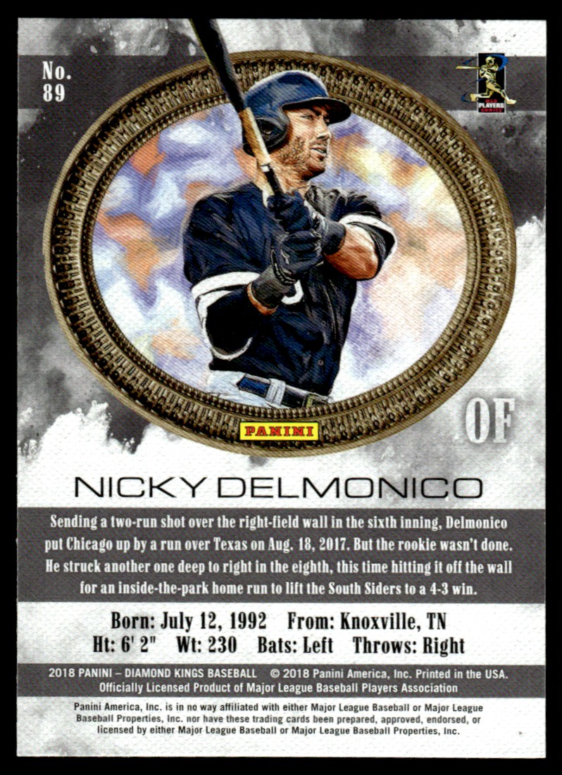 2018 Panini Diamond Kings Nicky Delmonico #89 on Kronozio