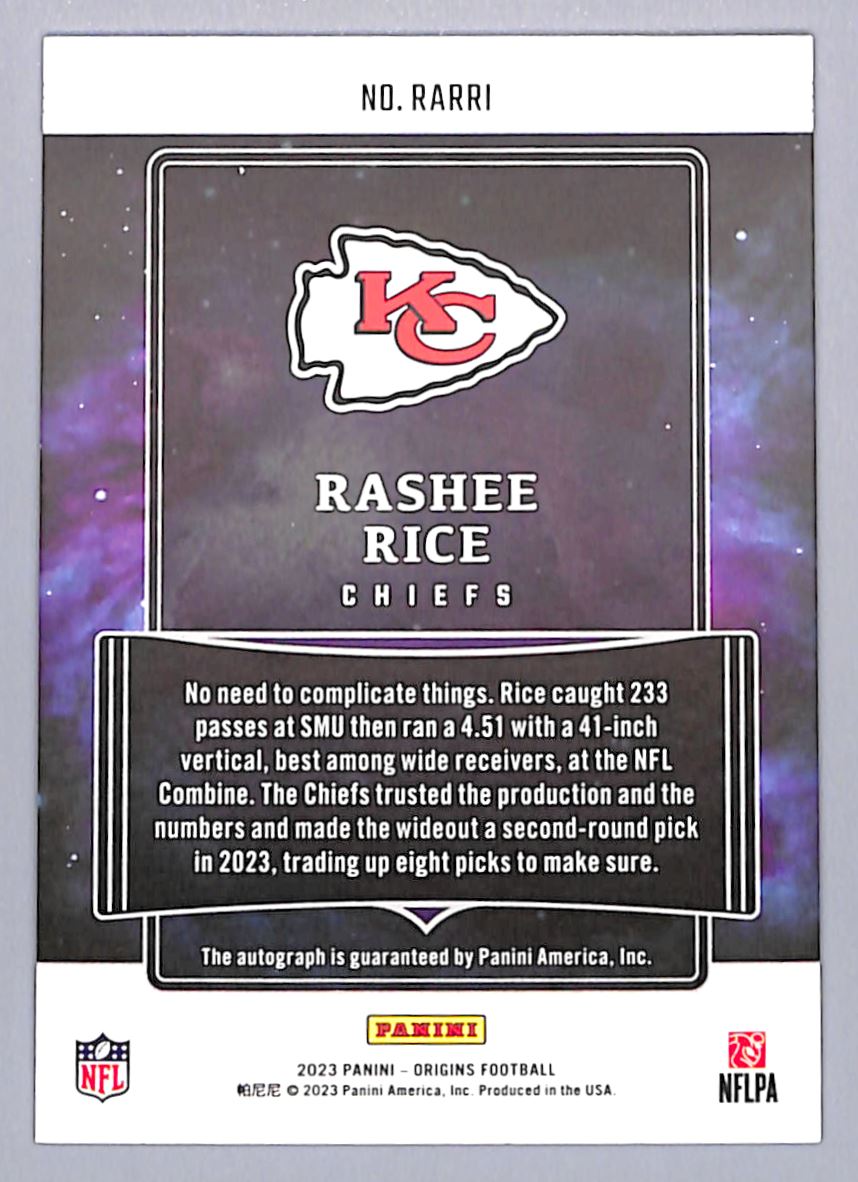 2023 Panini Origins Rookie Autographs Red 15/99 Rashee Rice #RARRI on ...
