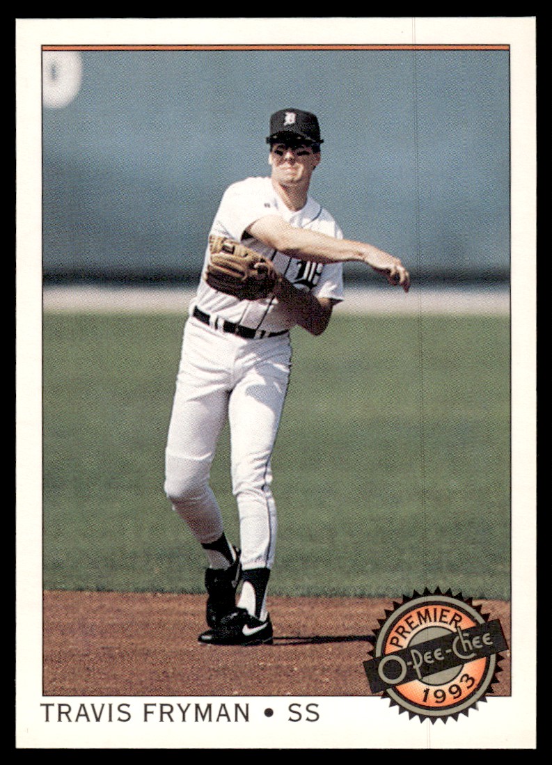 1993 O-Pee-Chee Premier Travis Fryman #102 on Kronozio