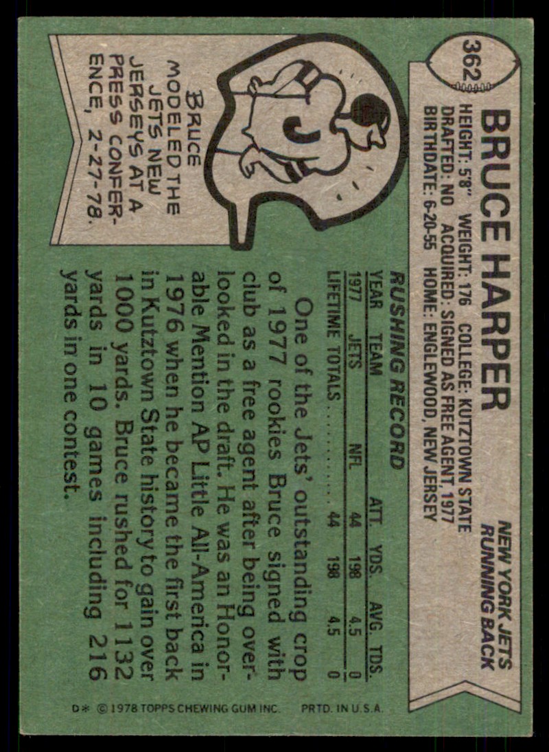 1978 Topps Bruce Harper #362 on Kronozio