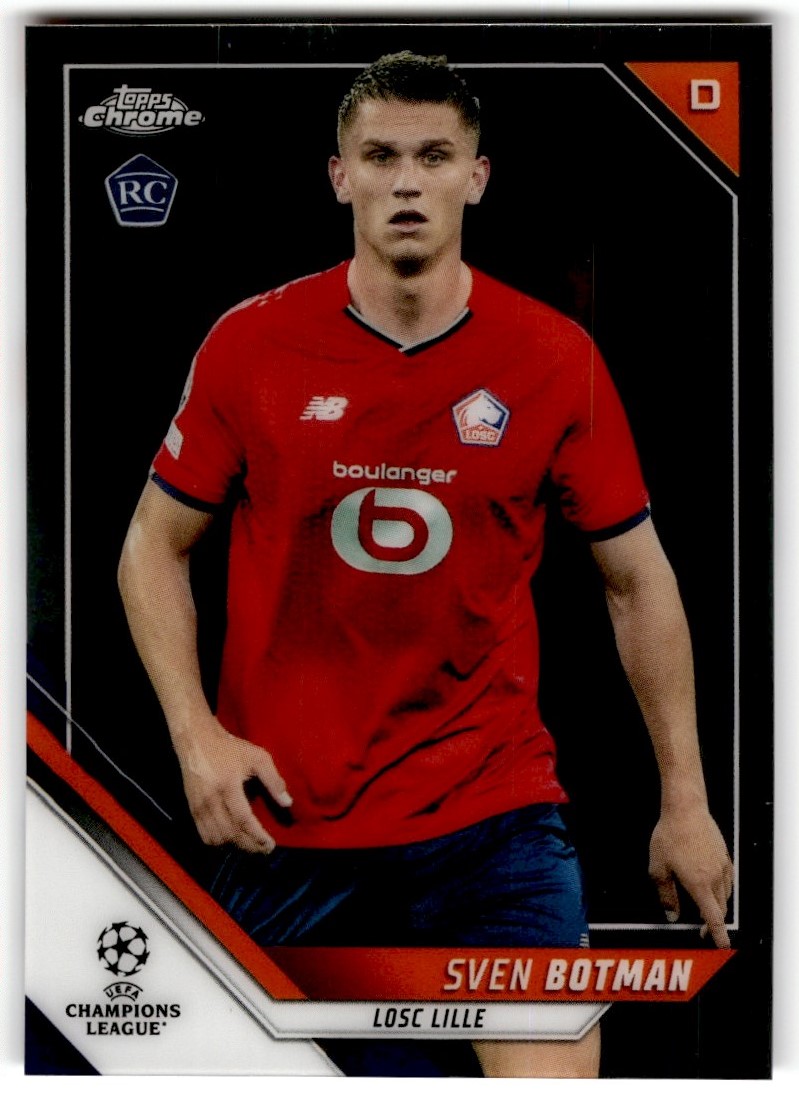 2021 Topps Chrome UEFA Champions League Sven Botman #9 on Kronozio