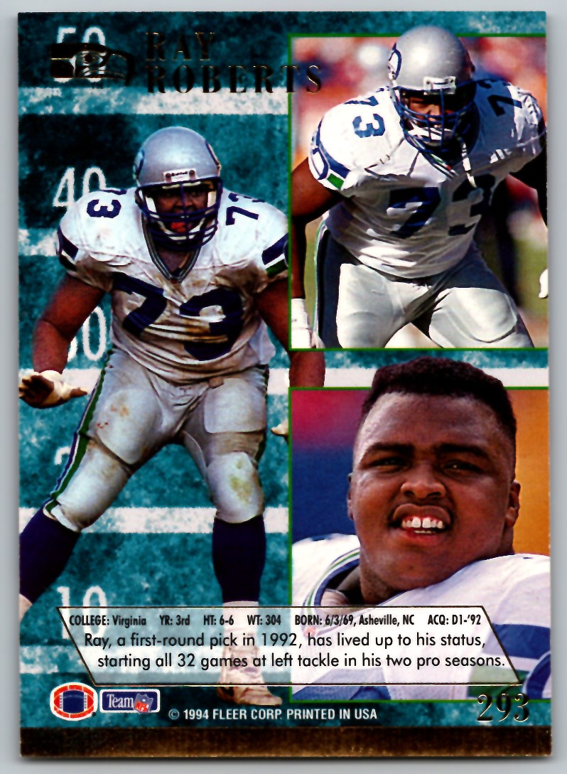 1995 Ultra Ray Roberts #293 on Kronozio