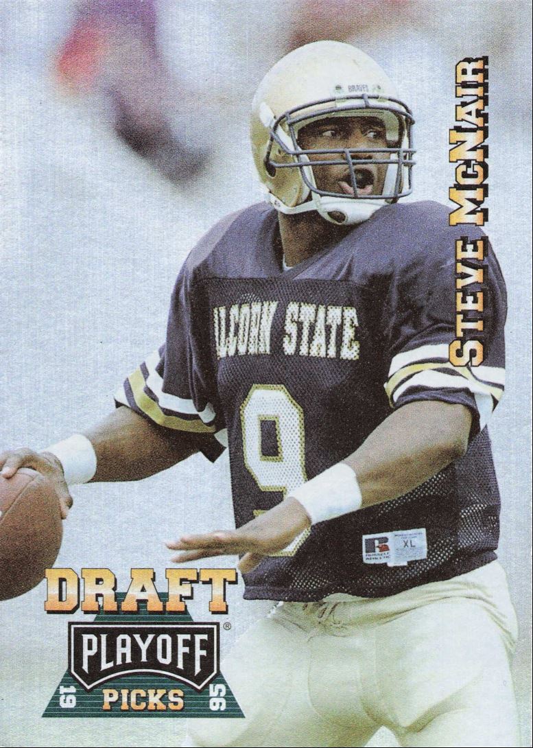 1995 Playoff Prime Steve McNair #182 on Kronozio