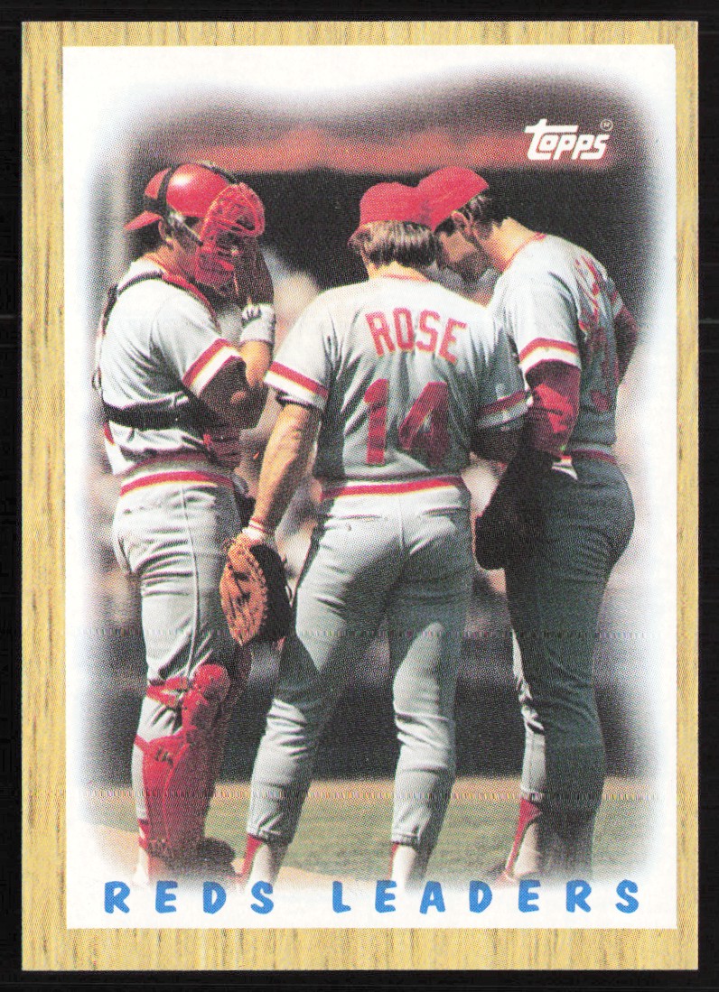 1987 Topps Leaders Pete Rose/Bill Gullickson/Bo Diaz #281 on Kronozio