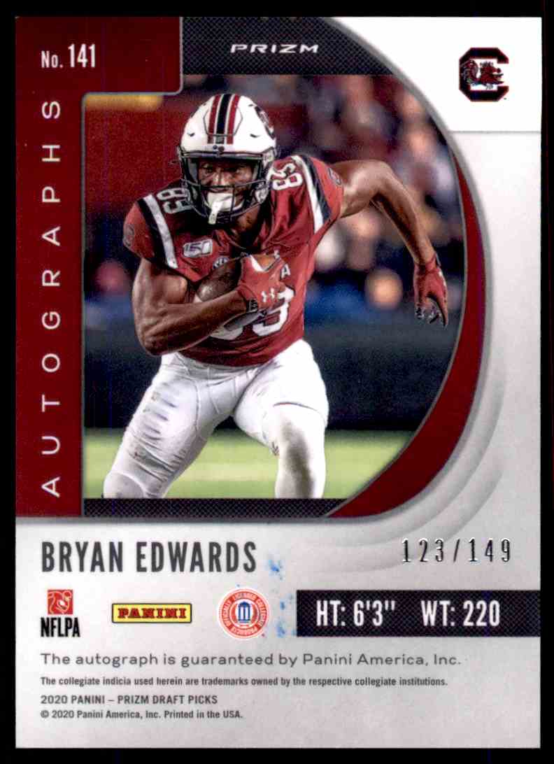 2020 Prizm Draft Bryan Edwards on Kronozio
