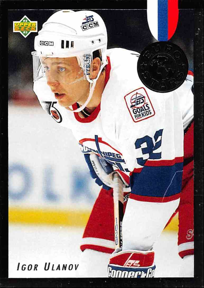 1992-93 Upper Deck Euro-Stars Igor Ulanov #E15 on Kronozio