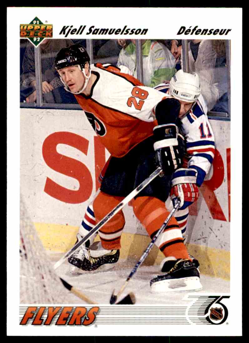 1991-92 Upper Deck French Kjell Samuelsson #396 on Kronozio
