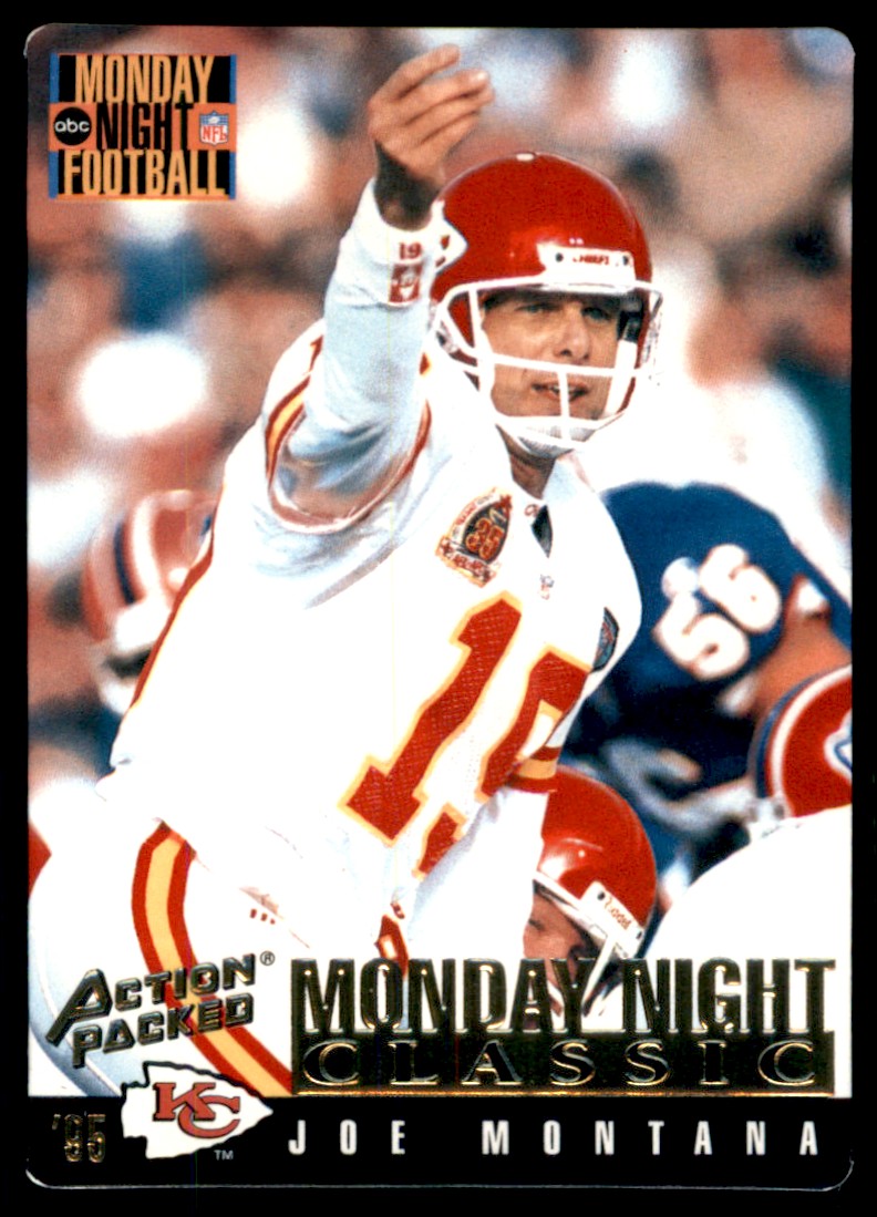 1995 Action Packed Monday Night Football Joe Montana EX on Kronozio