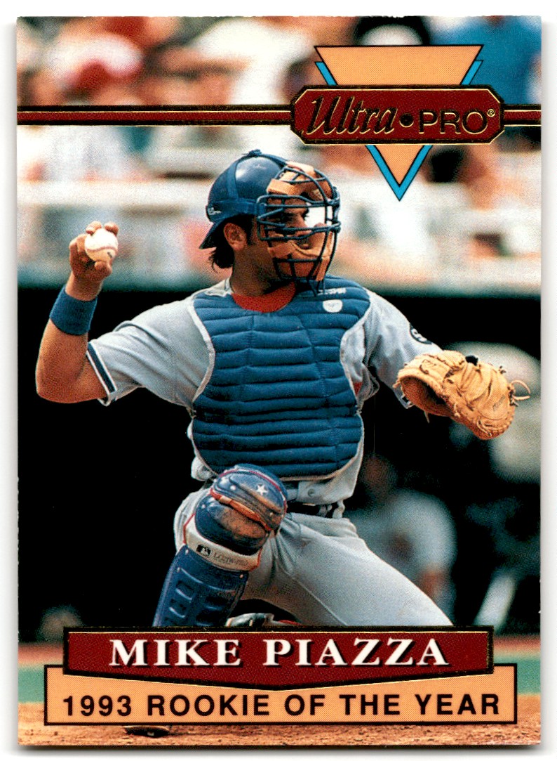 1994 Rembrandt Ultra-Pro Mike Piazza 1993 Rookie of the Year Mike ...