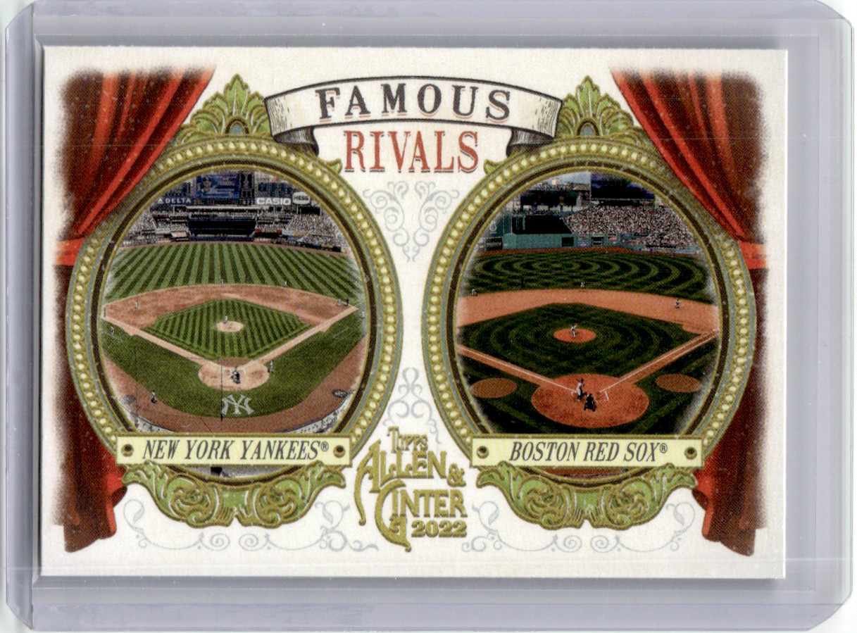 2022 Topps Allen & Ginter Famous Rivals New York Yankees/Boston Red Sox ...