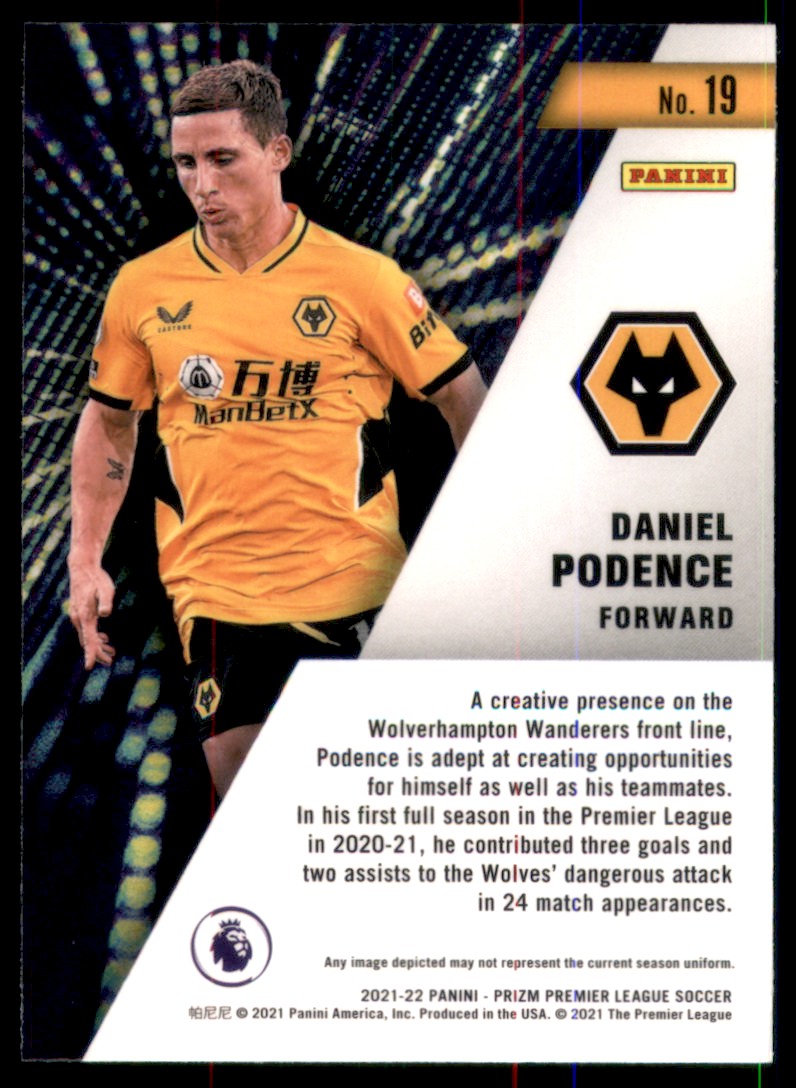 2021 Panini Prizm English Premier League Instant Impact Daniel Podence ...