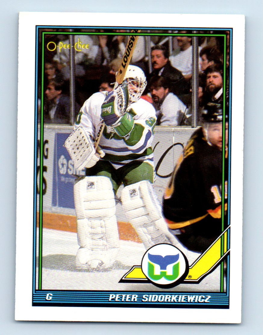 1991-92 O-Pee-Chee Peter Sidorkiewicz #296 on Kronozio