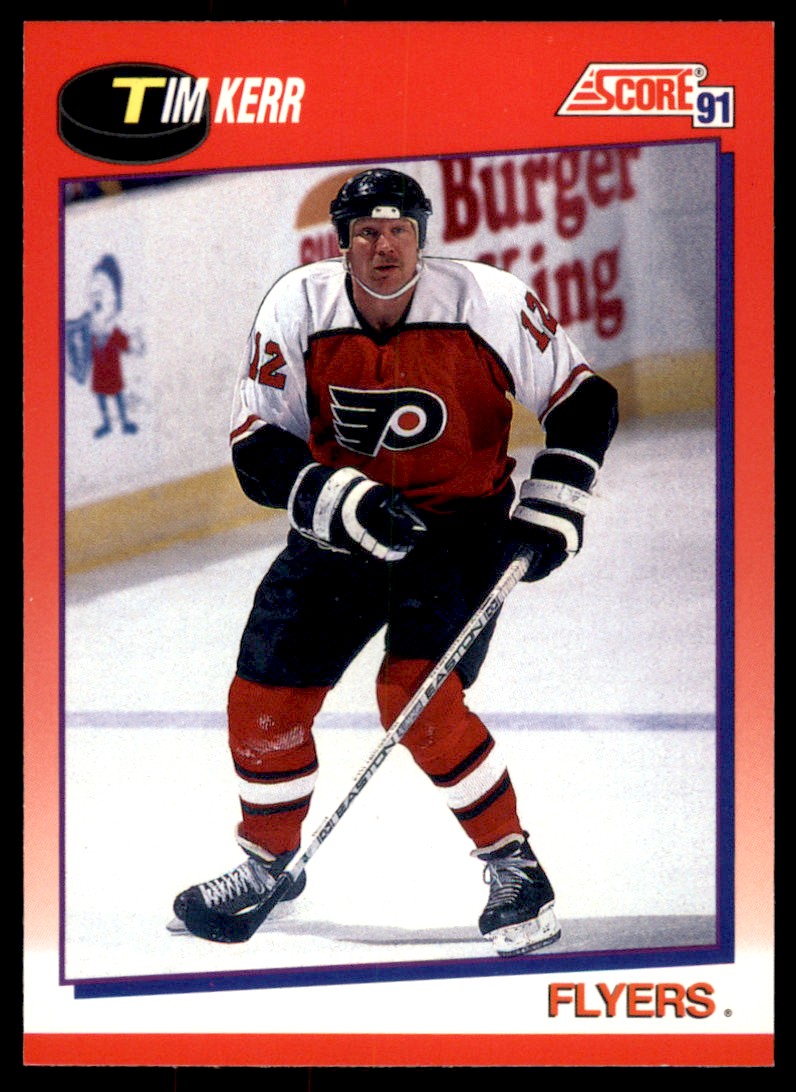 1991-92 Score Canadian Bilingual Tim Kerr #108 on Kronozio