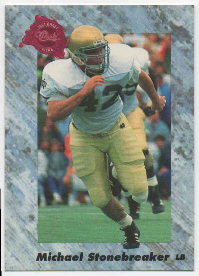 1991 Classic Draft Michael Stonebreaker #223 on Kronozio