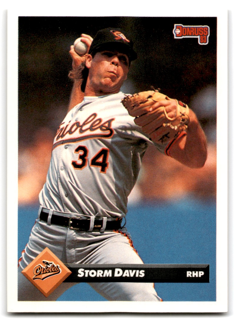 1993 Donruss Storm Davis Baltimore Orioles #769 | eBay