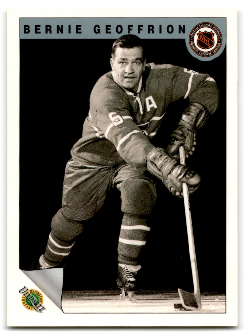 1991-92 Ultimate Original 6 Bernie Geoffrion #10 on Kronozio