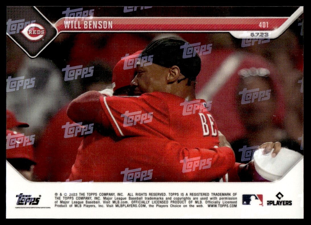 2023 Topps Now Baseball Will Benson #401 on Kronozio