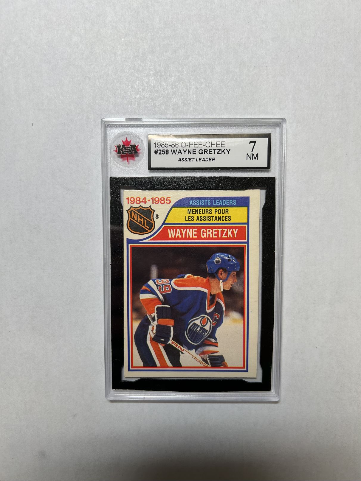 1985-86 O-Pee-Chee Wayne Gretzky #258 on Kronozio