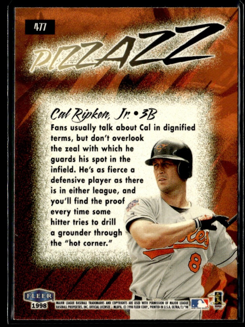 1998 Ultra Pizzazz Cal Ripken Jr. #477 on Kronozio