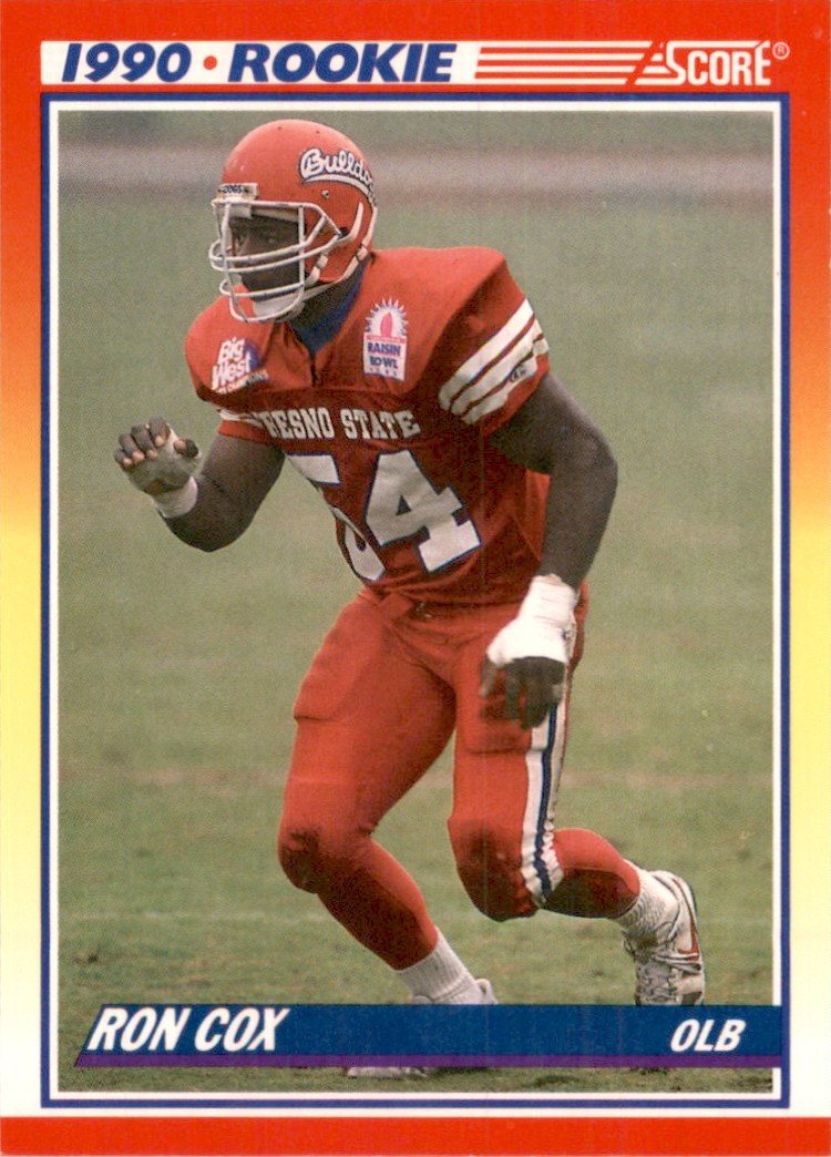 1990 Score Football Card Ron Cox #647 on Kronozio