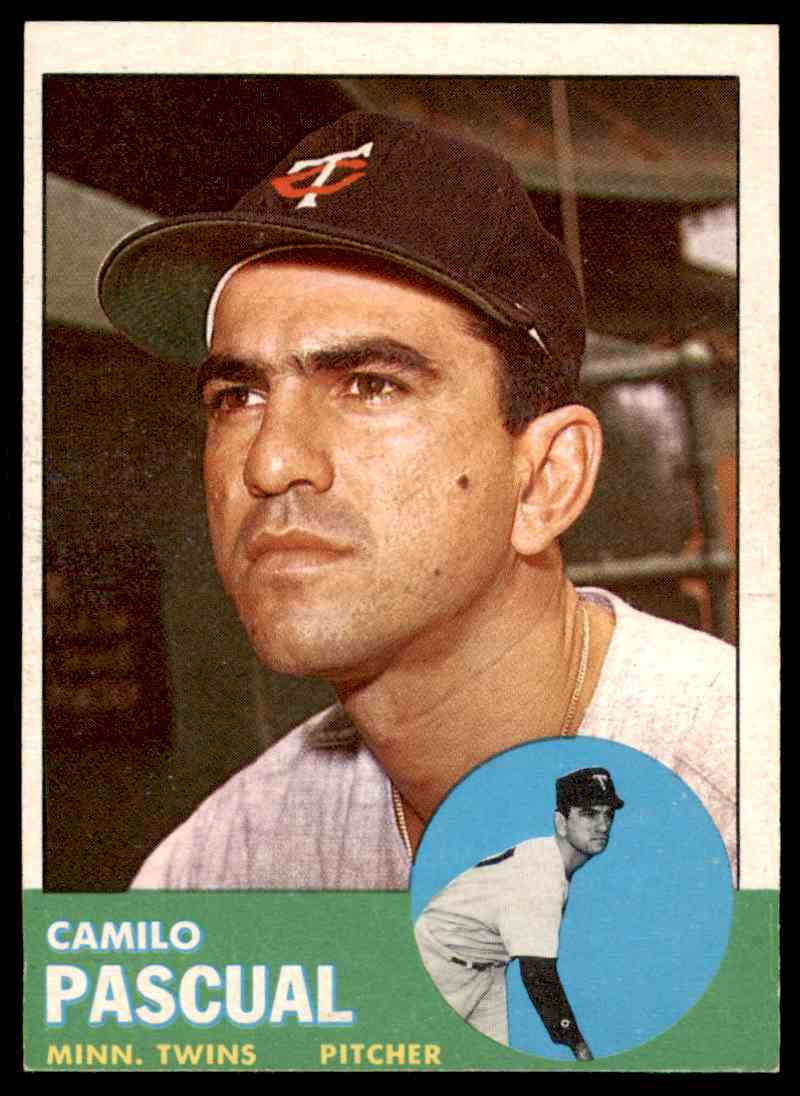 1963 Topps 18 Camilo Pascual #220 on Kronozio