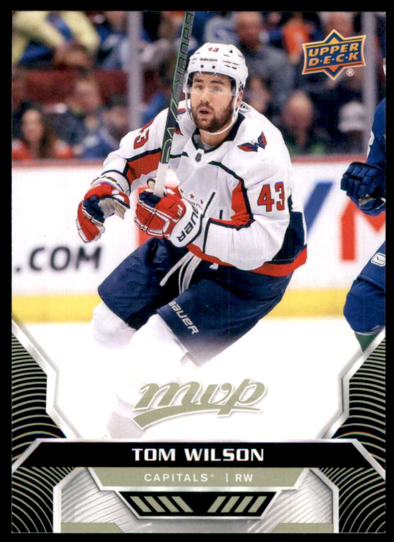 2020-21 Upper Deck MVP Hockey Card Tom Wilson #75 on Kronozio