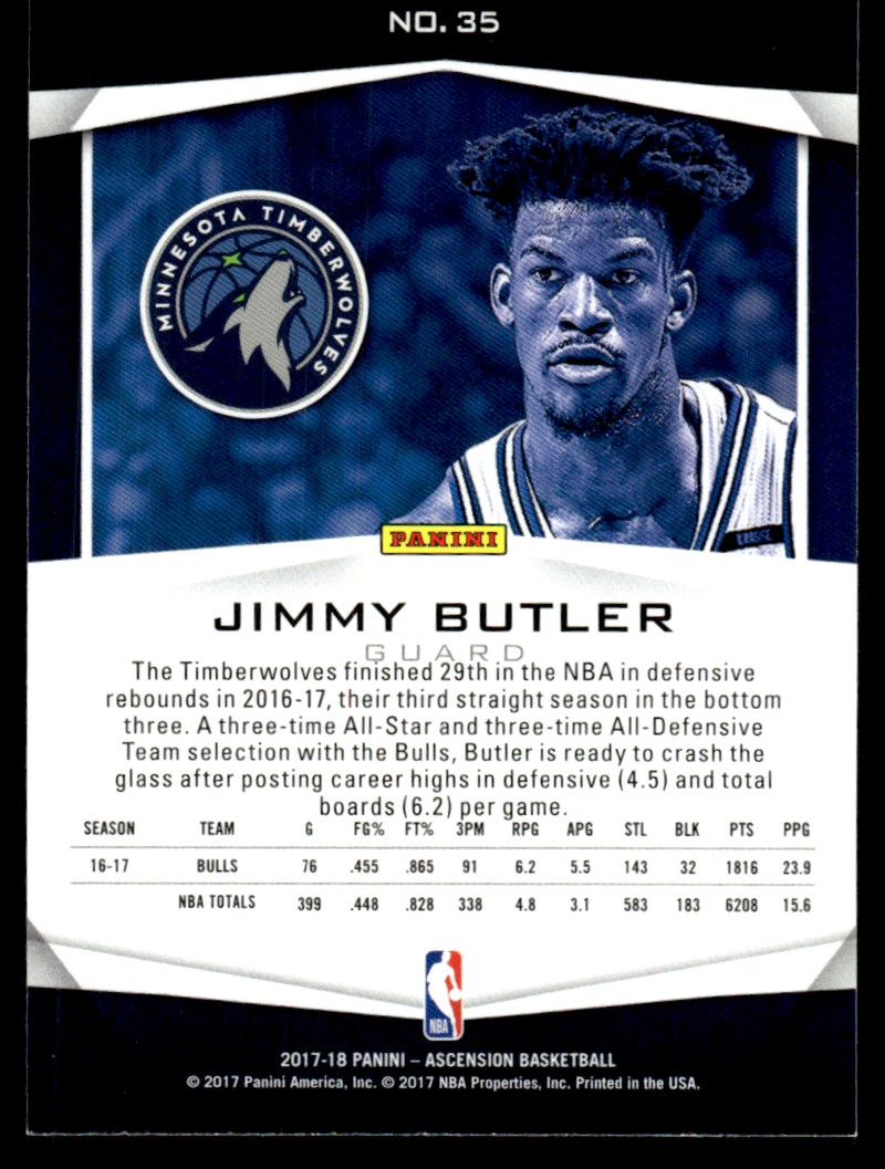 2017-18 Panini Ascension Jimmy Butler #35 on Kronozio