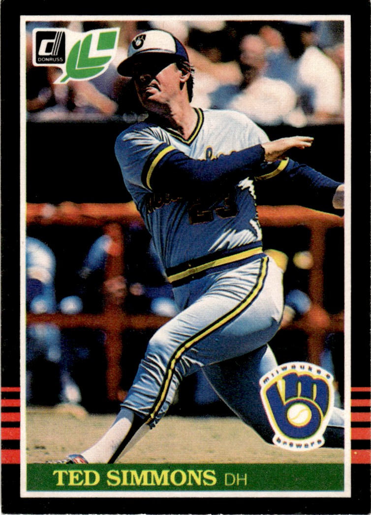 1985 Leaf Ted Simmons #104 on Kronozio