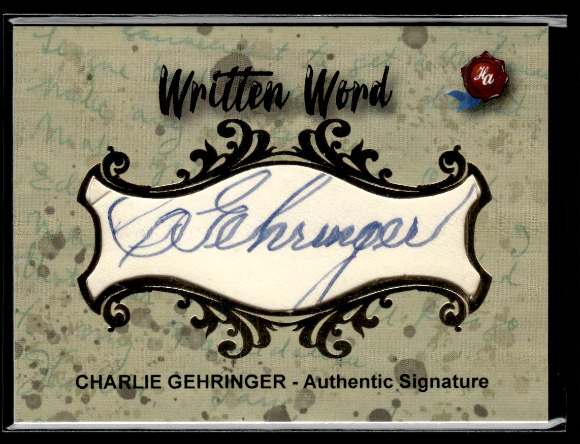 2020 Historic autographs Charlie Gehringer on Kronozio