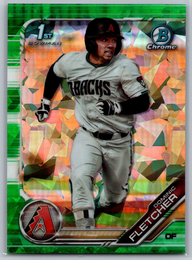 2019 Bowman Draft Chrome Sapphire Greenr Dominic Fletcher #BDC-35 on ...