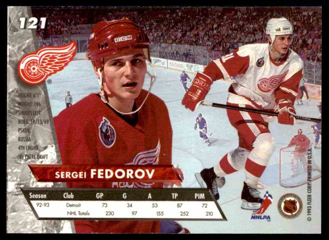 1993-94 Ultra Sergei Fedorov #121 on Kronozio