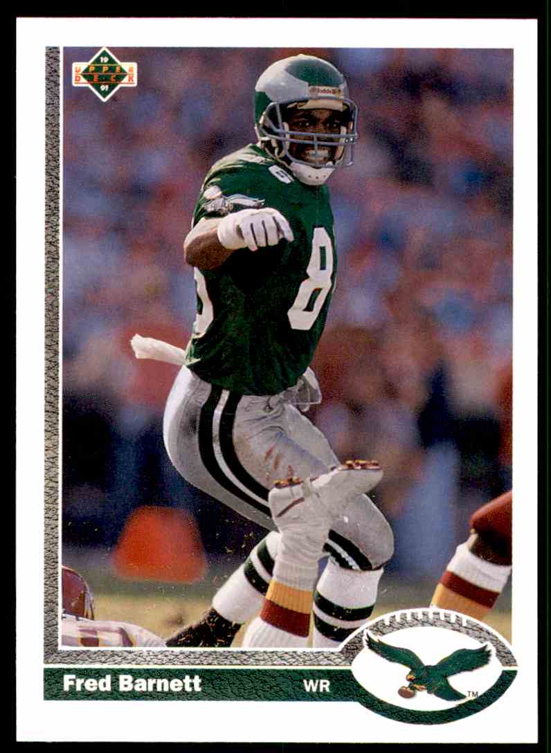 1991 Upper Deck Fred Barnett #357 on Kronozio