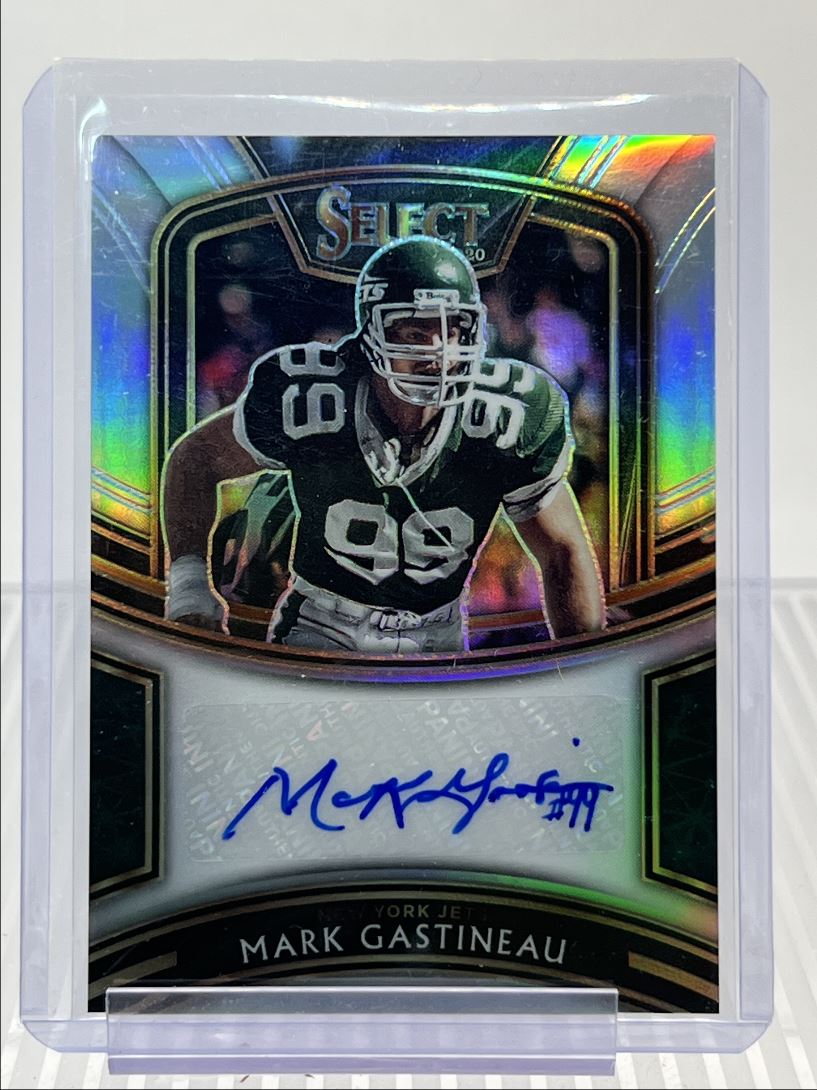 2020 SELECT AUTOGRAPH SILVER PRIZM JETS MARK GASTINEAU #SI-MGA on Kronozio