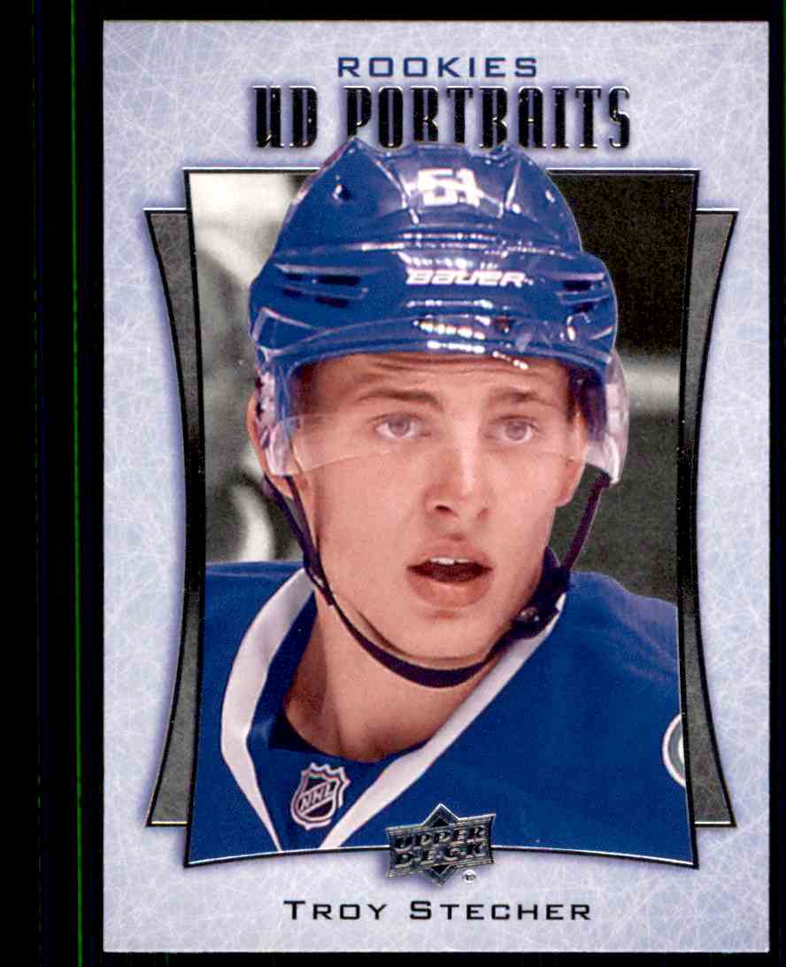 2016-17 Upper Deck UD Rookie Portraits Series Two Troy Stecher #P-85 on ...