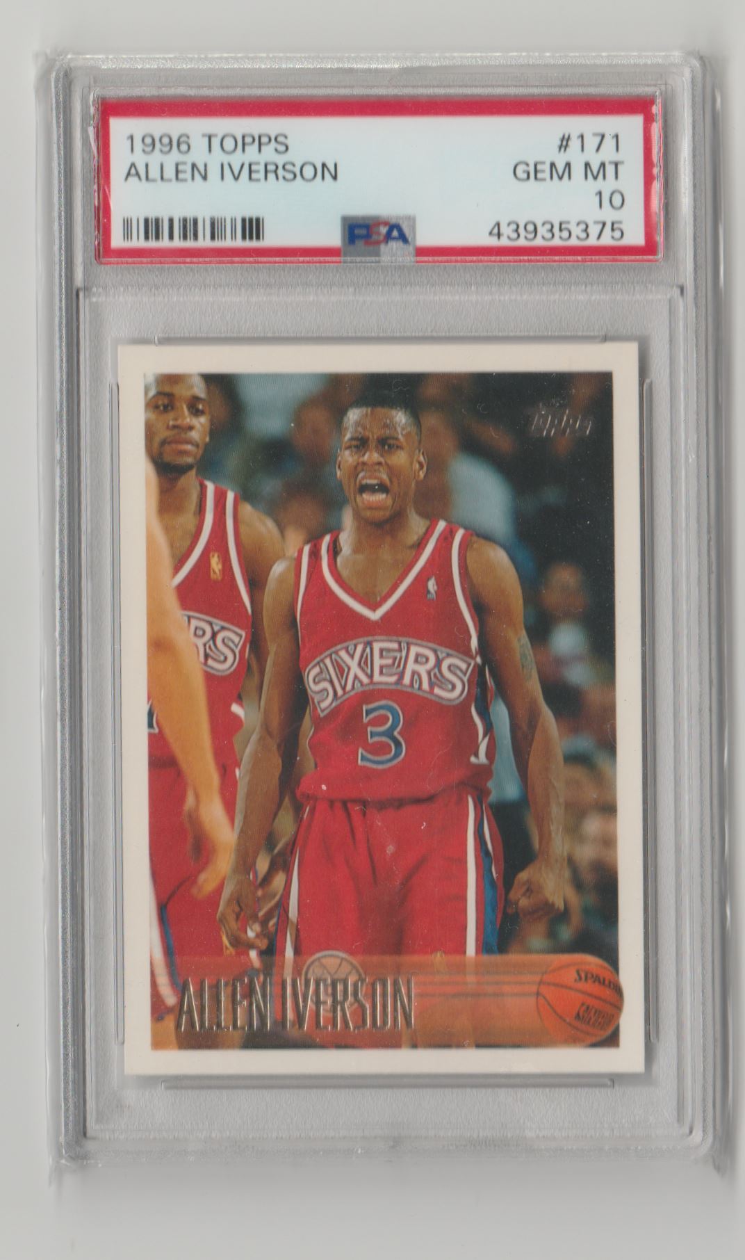 1996-97 Topps Allen Iverson #171 on Kronozio
