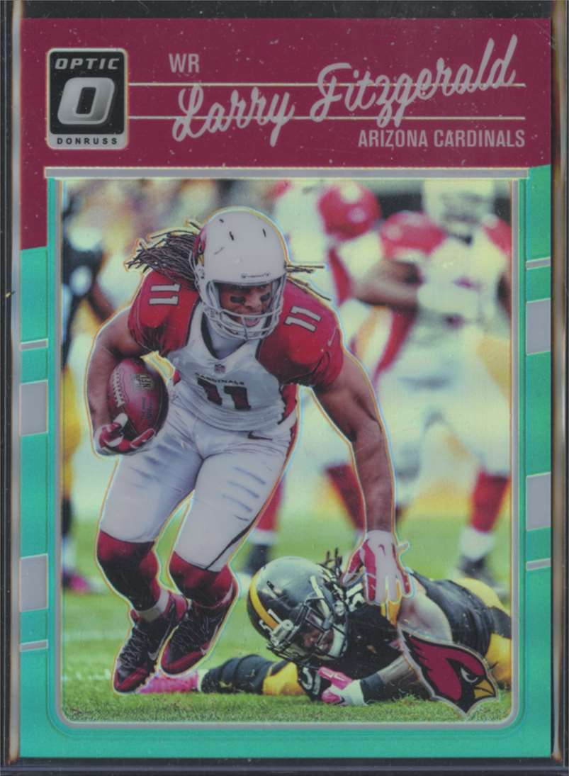 2016 Donruss Optic Aqua Holo Larry Fitzgerald on Kronozio