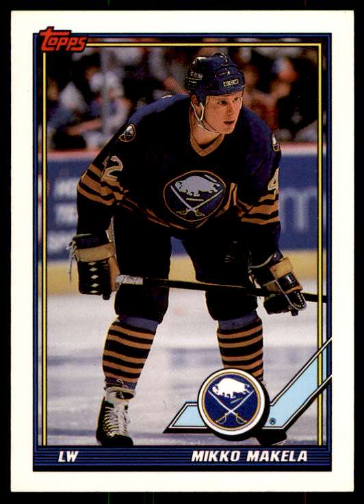 1991-92 Topps Mikko Makela #503 on Kronozio