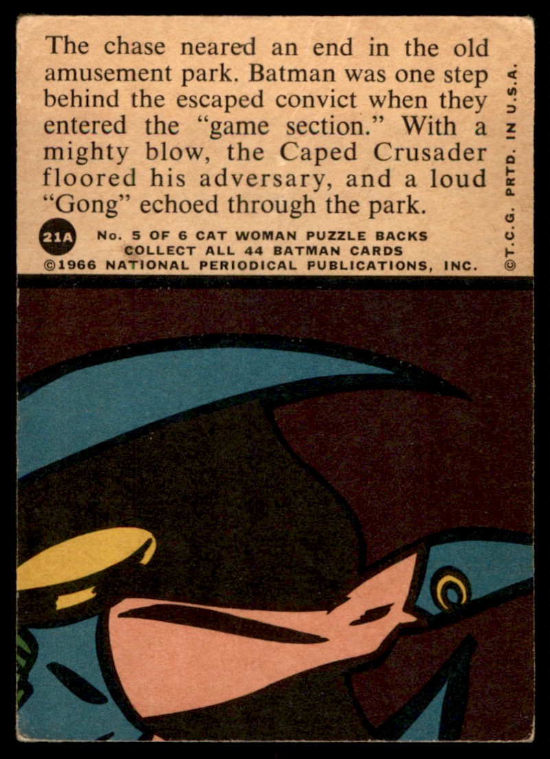 1966 Topps Red Bat Batman Wins a Prize #21A on Kronozio