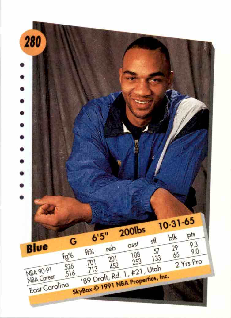 1991-92 Skybox Theodore Edwards #280 on Kronozio