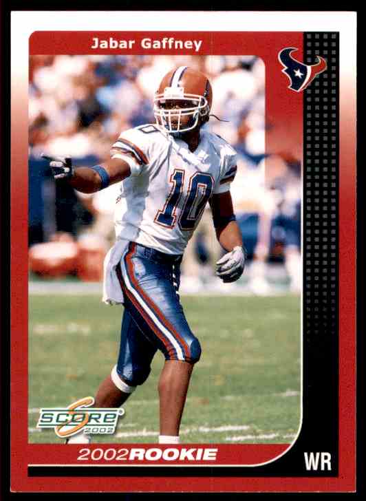 2002 Score Jabar Gaffney RC #286 on Kronozio