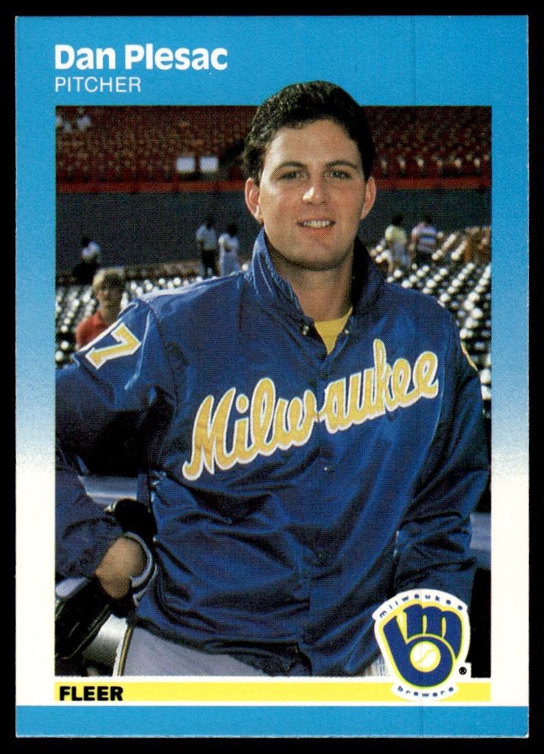 1987 Fleer Dan Plesac #354 on Kronozio