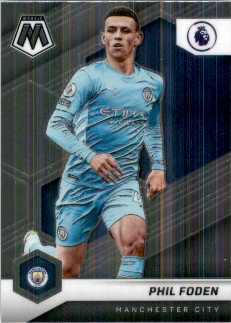 2021 Panini Mosaic English Premier League Phil Foden #17 on Kronozio