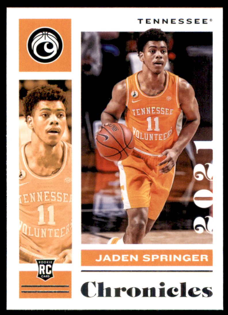 2021-22 Panini Chronicles Draft Picks Jaden Springer #20 on Kronozio