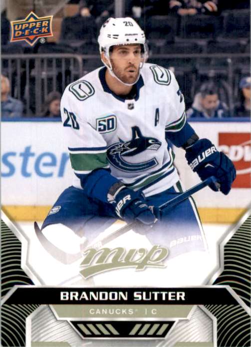2020-21 Upper Deck MVP Brandon Sutter #115 on Kronozio