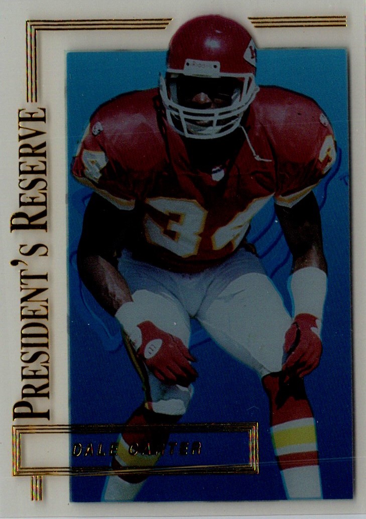 1996 Collector's Edge President's Reserve Dale Carter #296 on Kronozio
