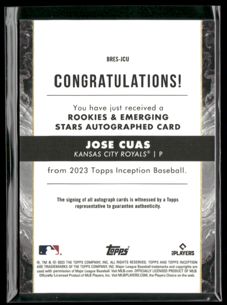 2023 Topps Inception Jose Cuas #BRES-JCU on Kronozio