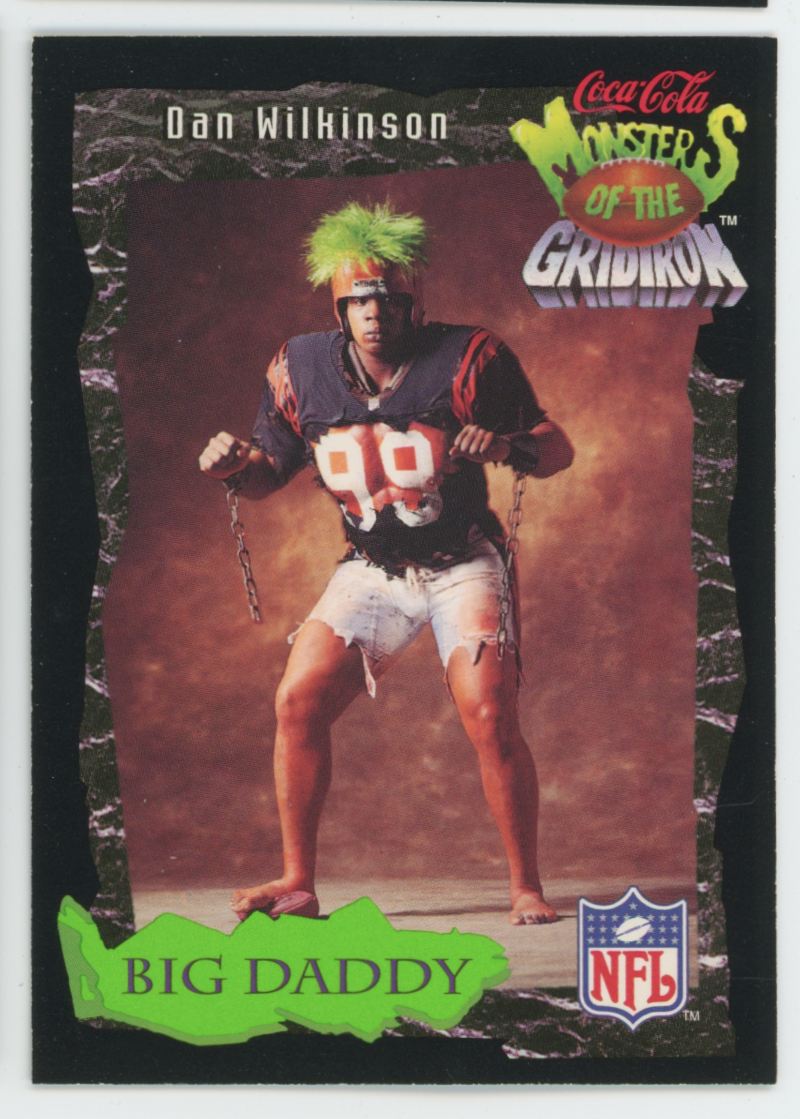 1994 Coca-Cola Monsters of the Gridiron Dan Wilkinson #6 on Kronozio